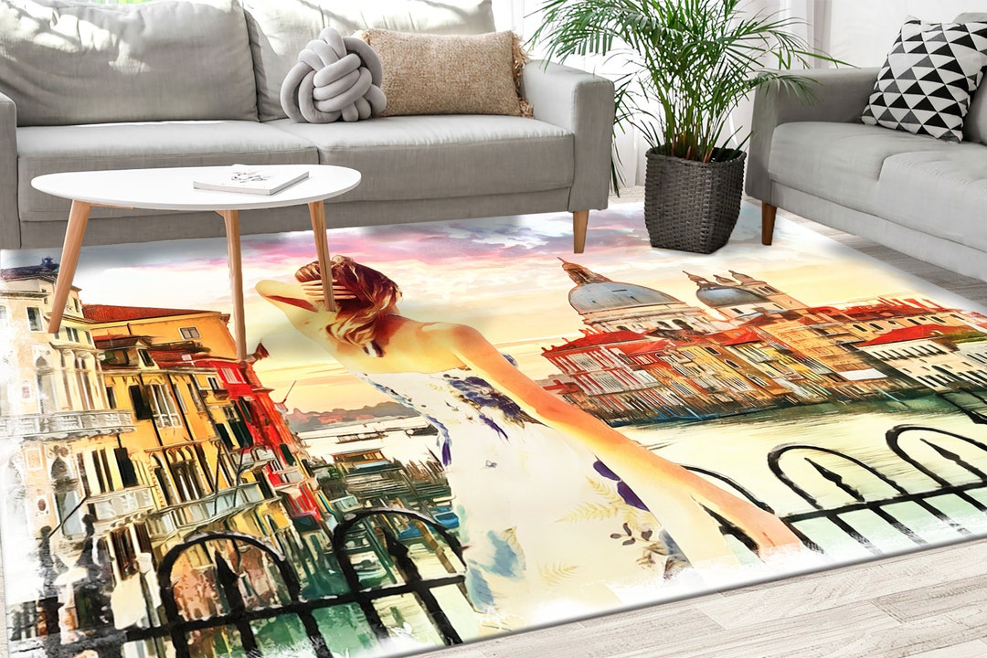 Italy Landscape Rugs, Venice Landscape Rugs, Grand Canal Landscape Rug ...