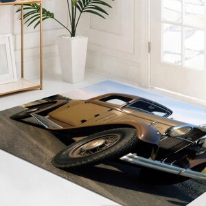 Vintage Car Rugs, Retro Car Rug, Classic Car Rugs, Car Rug, Gift for ...