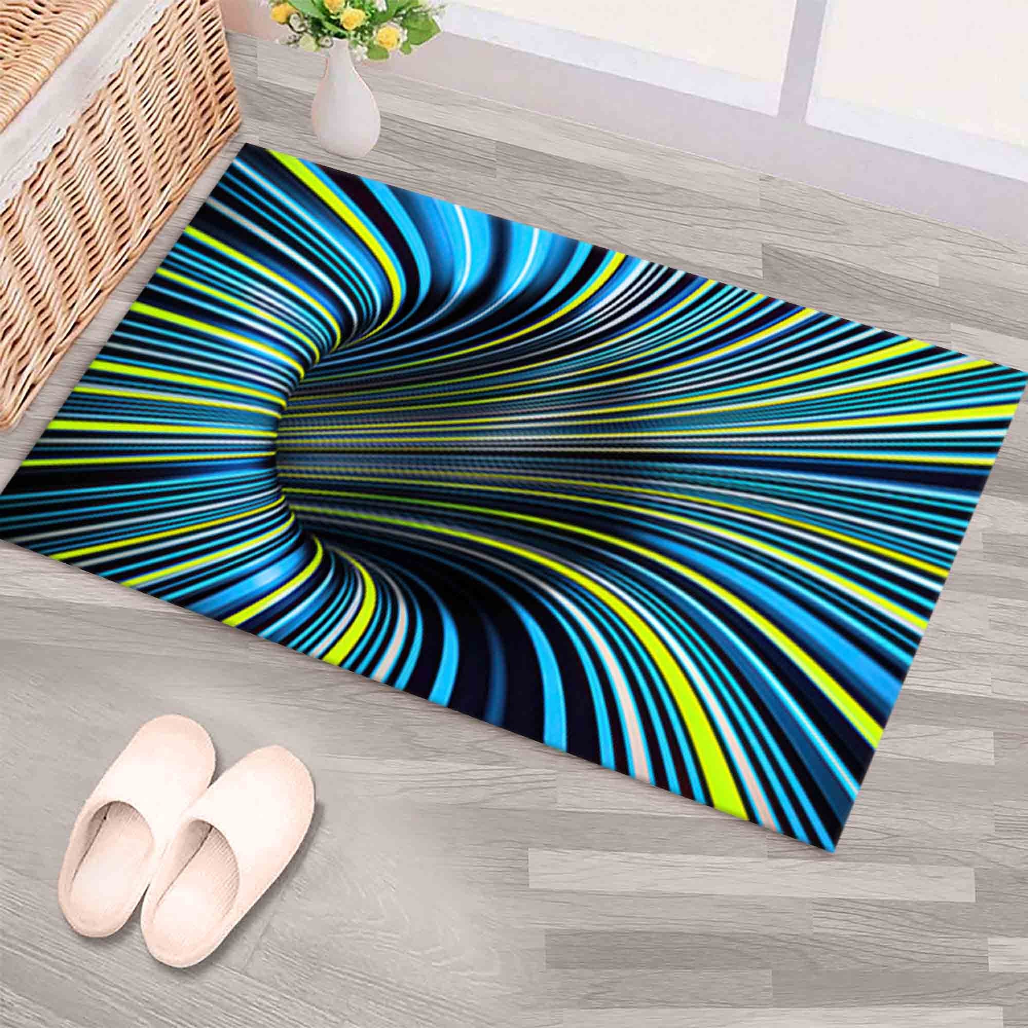 3D Optical Illusion Rug, Modern Printed Vortex Design, Anti-slip - Etsy