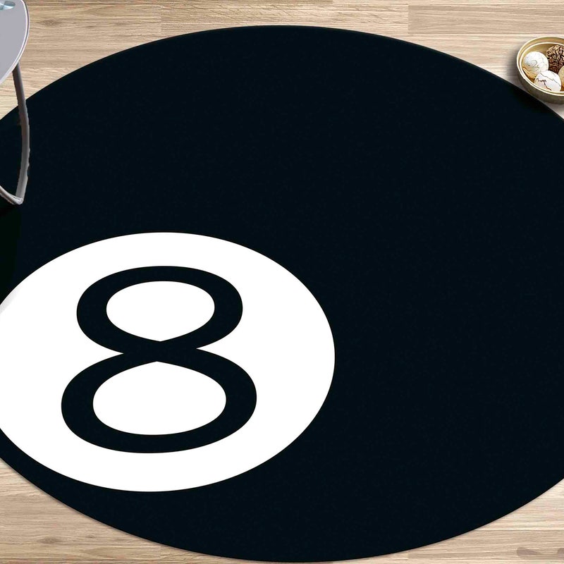 8 Ball Rug - Etsy