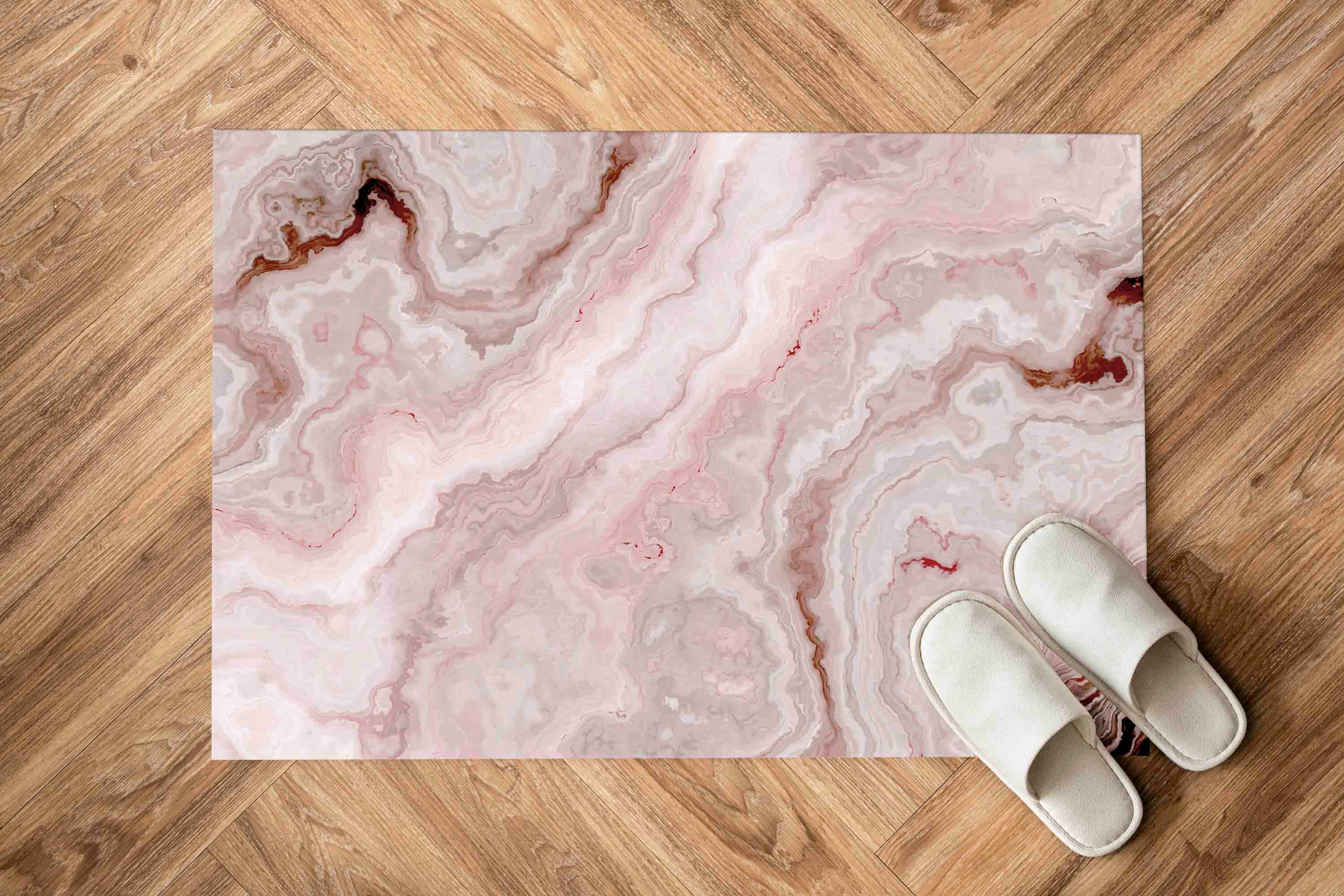 Pink Marble Rug, Modern Marble Rugs, Abstract Marble Rug, Alcohol Ink ...