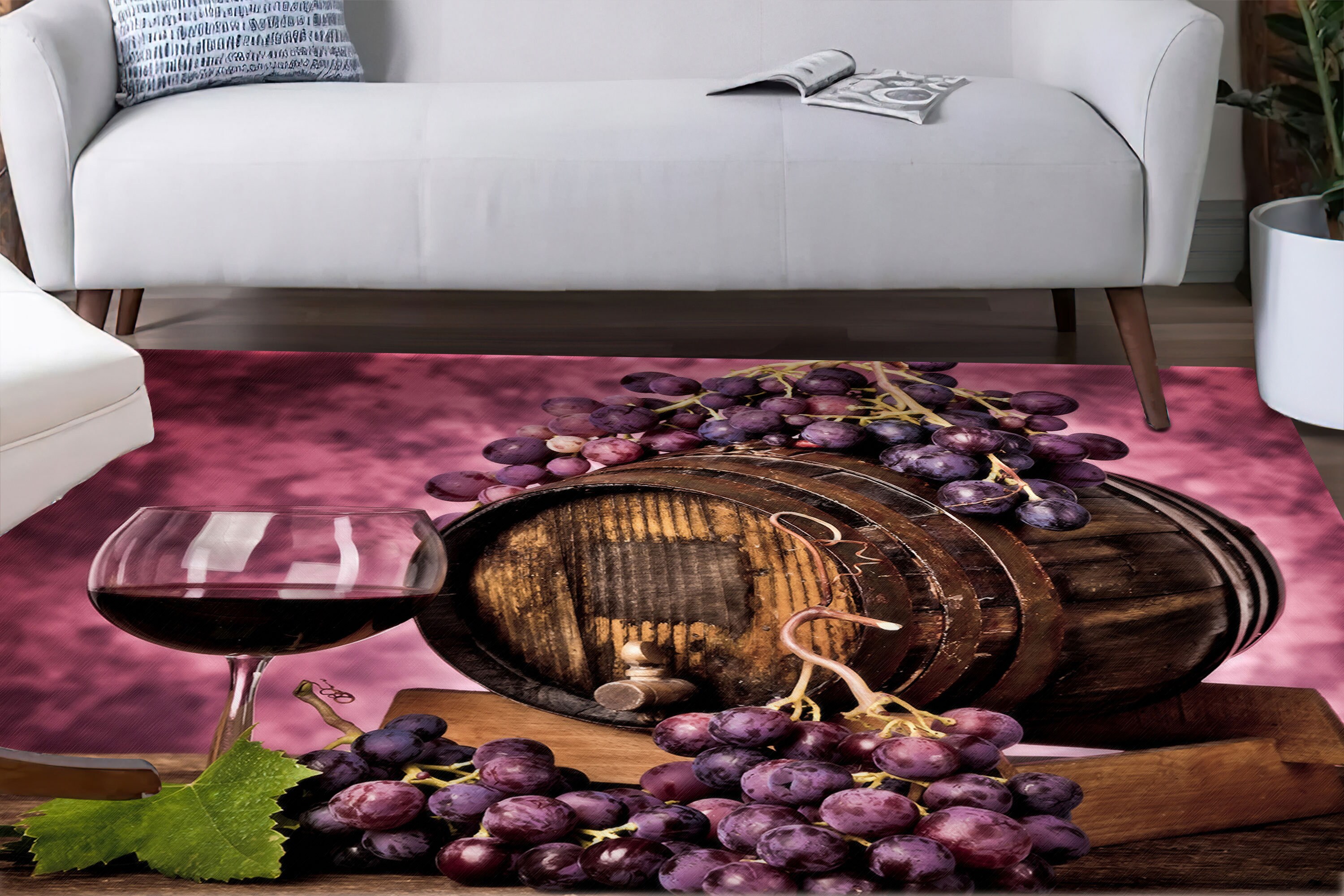 Wine Rug, Kitchen Decor, Grape Rug, Modern Rugs, , Indoor Rug, Rugs ...