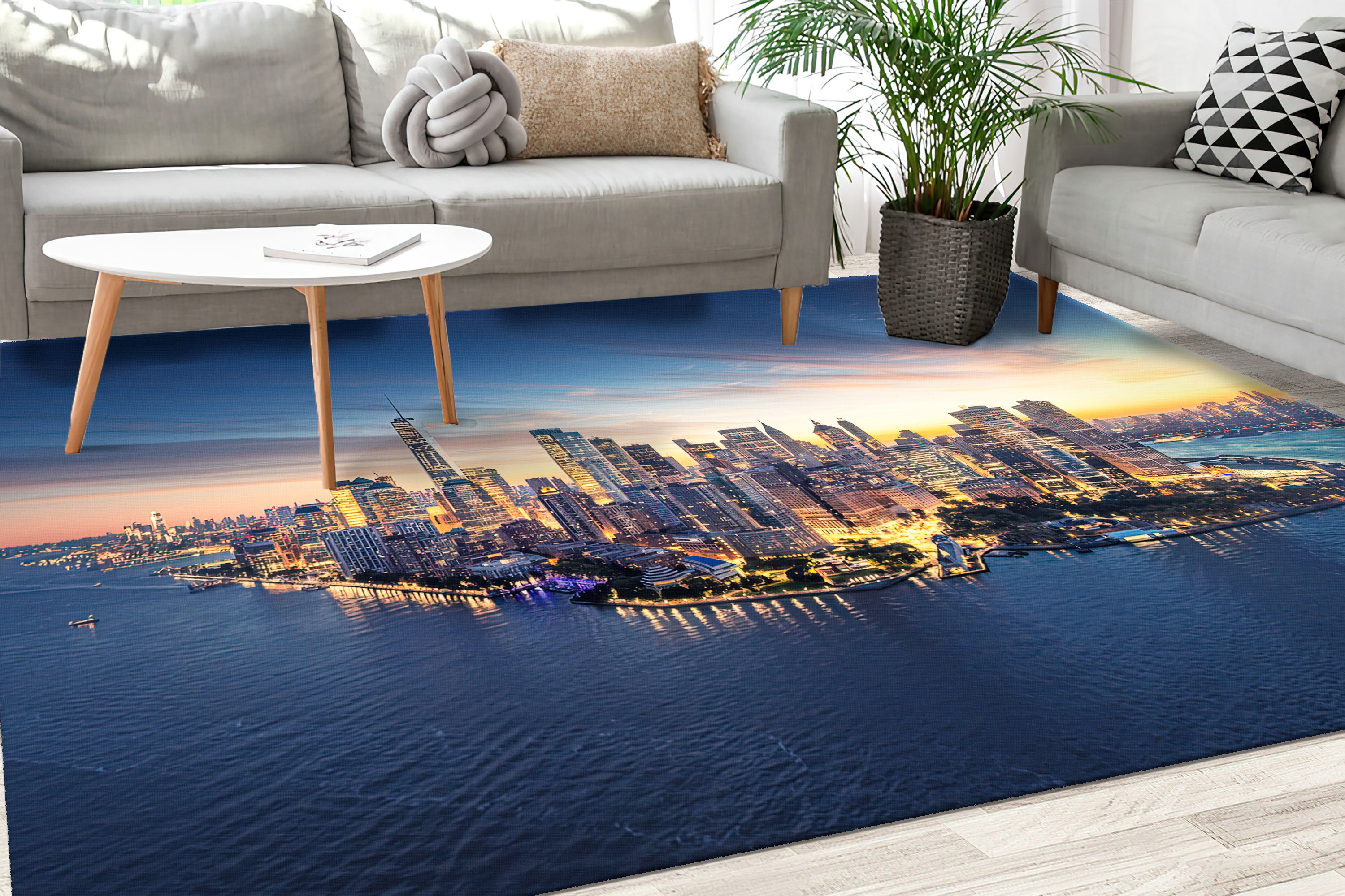 New York Skyline Rug City Landscape Rugs Skyline Rugs - Etsy