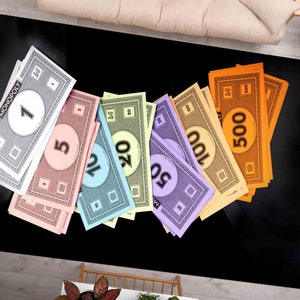 Monopoly Rugs, Monopoly Money Rugs, Money Rug, Modern Rugs, Decorative ...