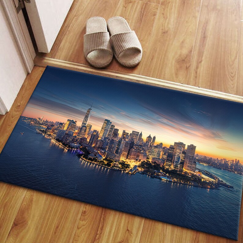New York Skyline Rug City Landscape Rugs Skyline Rugs - Etsy