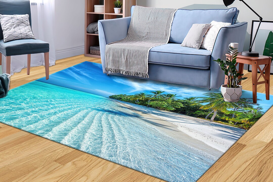 Tropical Ocean Rugs, Ocean View Rugs, Beautiful Sea Landscape Rugs ...