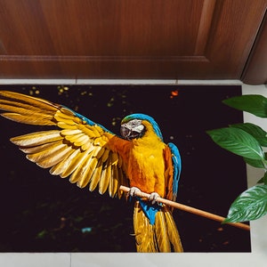 Parrot Rugs, Bird Rugs, Contemporary Rug, Animal Rug, Saloon Rug ...