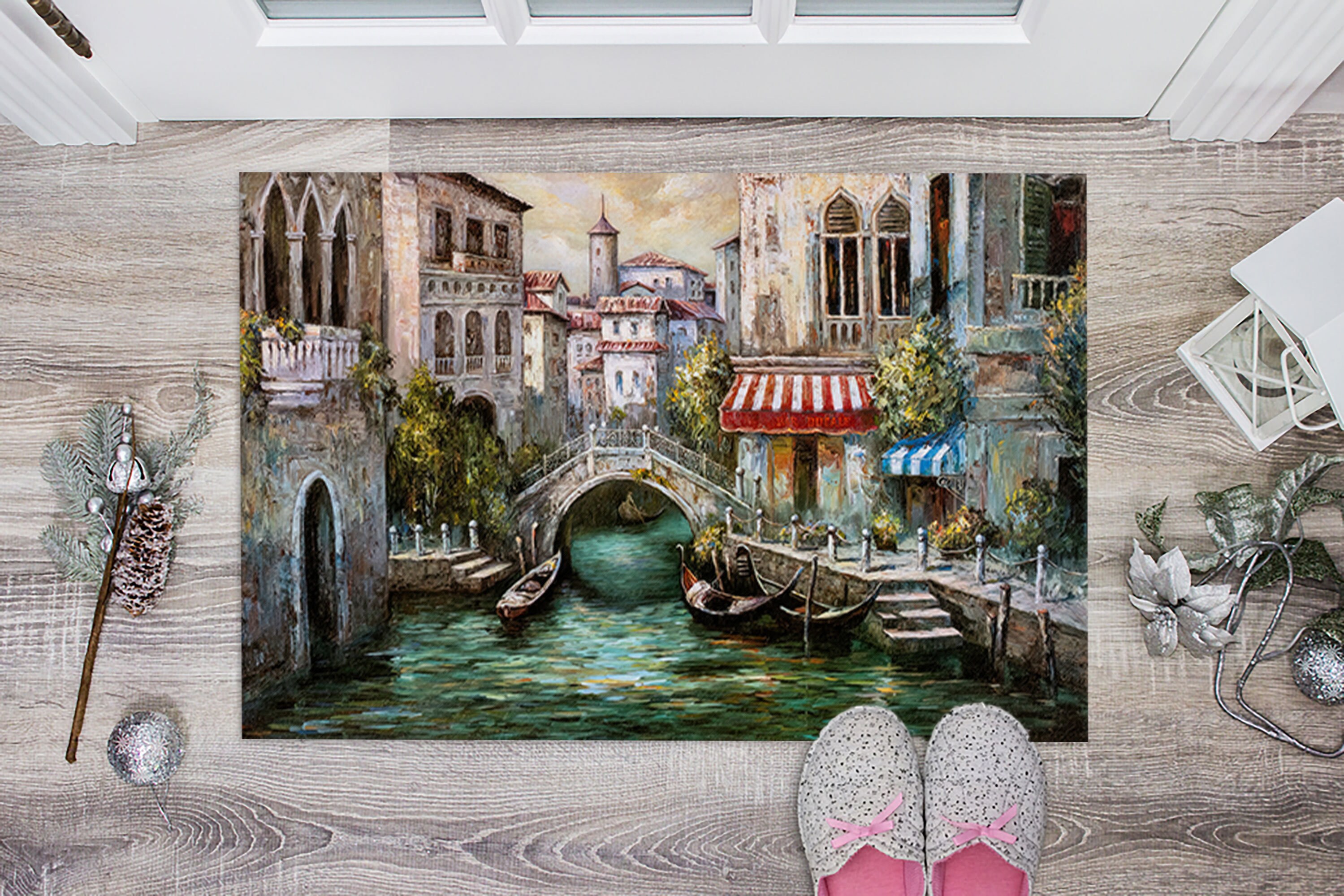 Venice Italy Rug, Italy Landscape Rug, Venice Canal Landscape Rug, View ...
