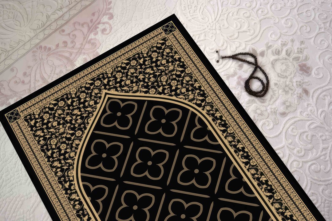 Beige Prayer Rug, Black Prayer Rug, Spiritual Rug, Islamic Rugs ...