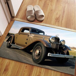 Vintage Car Rugs, Retro Car Rug, Classic Car Rugs, Car Rug, Gift for ...