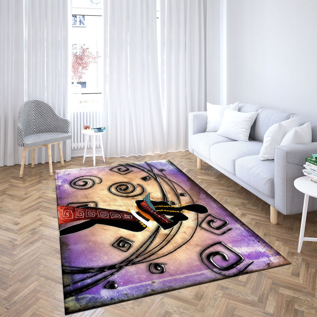 African Woman Painting Rug, Ethnic Woman Rugs, African Woman Rugs ...