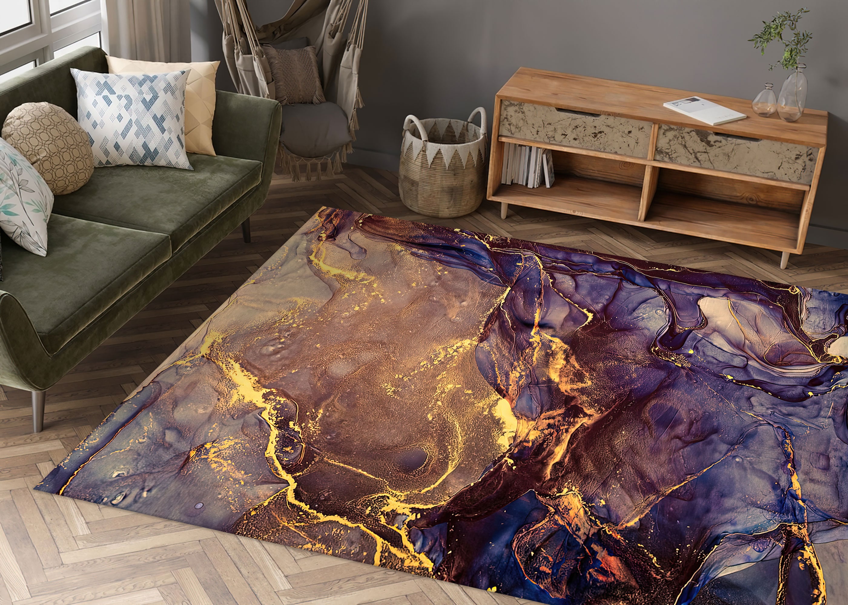 Purple and Gold Marble Rug Purple Marble Rugs Luxury Marble - Etsy