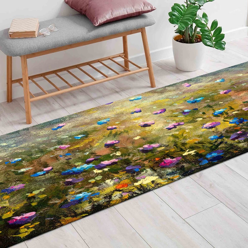 Floral Rug - Etsy