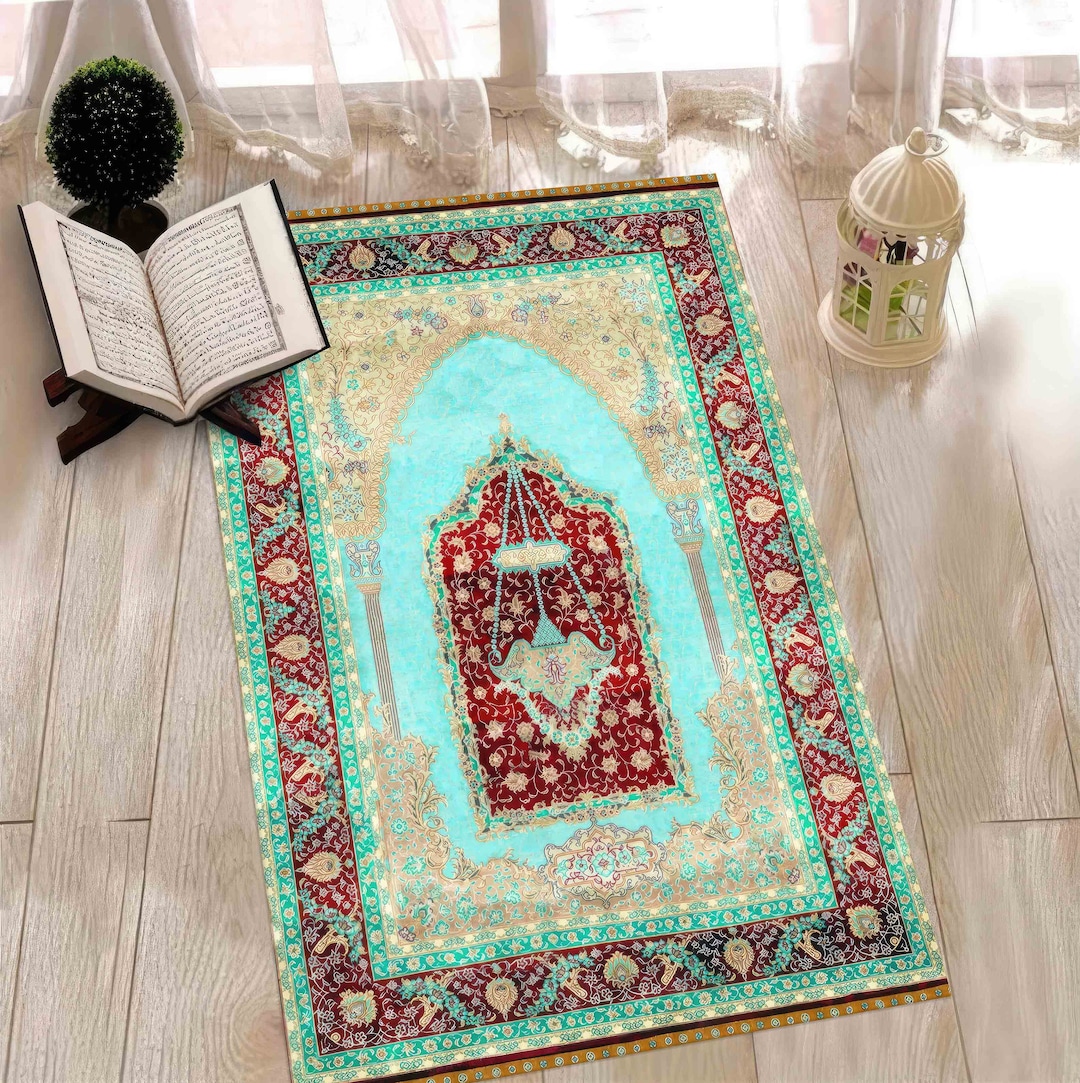 Prayer Rug, Beige Rug, Spiritual Rug, Islamic Rug, Muslim Home Rug ...