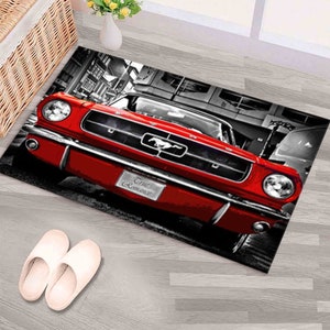 Ford Mustang Shelby Rugs, Shelby Rug, Man Cave Rug, Garage Rug, Gift ...