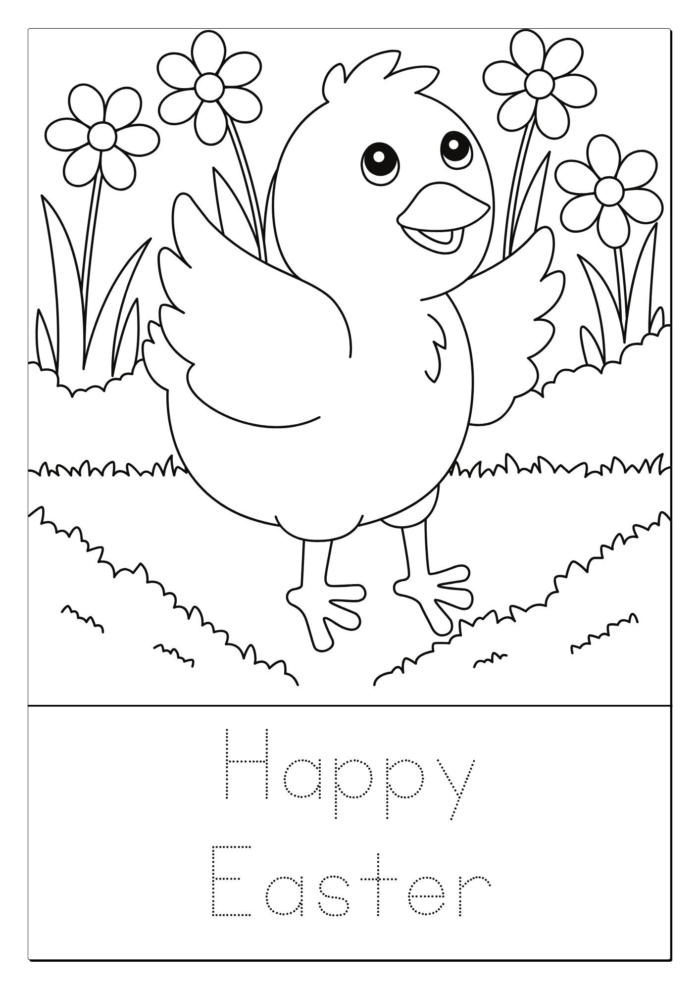 Easter Coloring Pages, Quick and Easy Printable PDF Activity for Kids ...