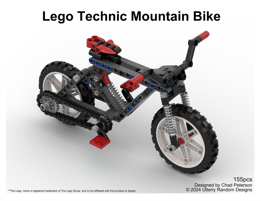 Lego Technic Mountain Bike - Lego MOC Building Instructions - Etsy