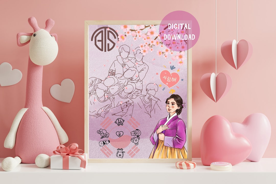 BTS Minimal Art, Bangtan Print, Bts Digital Download, Bts Poster, BTS ...