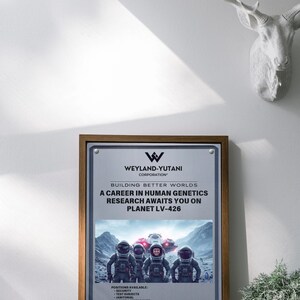 Alien Prometheus Movie Help Wanted Poster, Weyland-yutani Corp Satire ...
