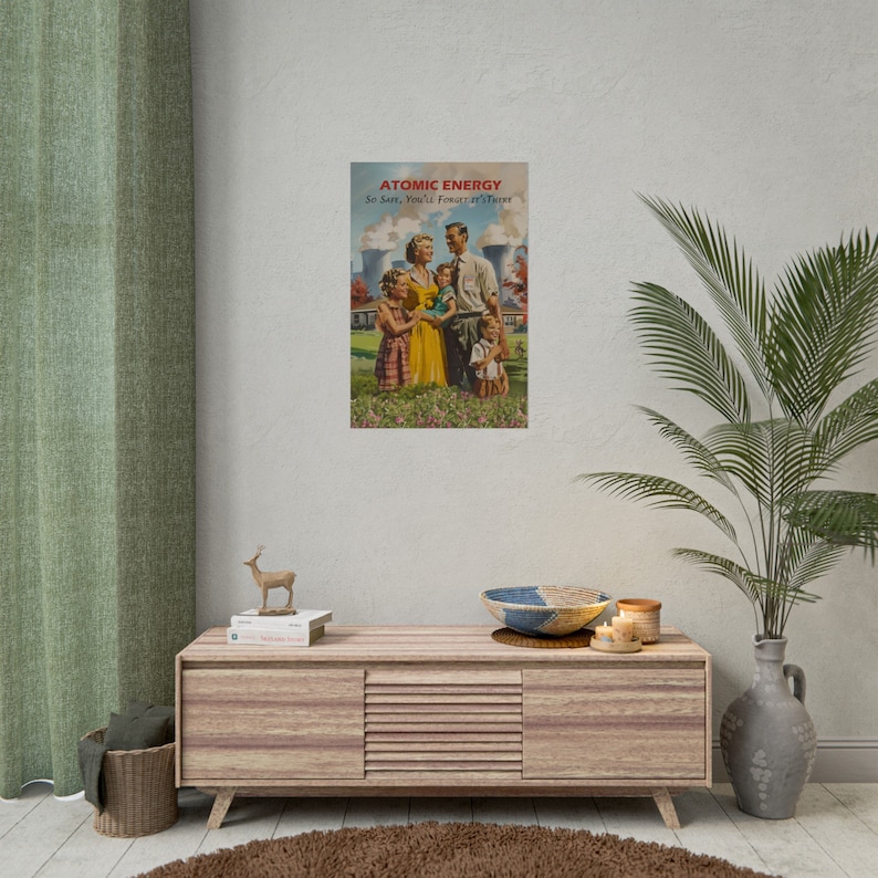 Fallout New Vegas Poster | Fall Out Retro 1950's Wall Art | Cold War ...