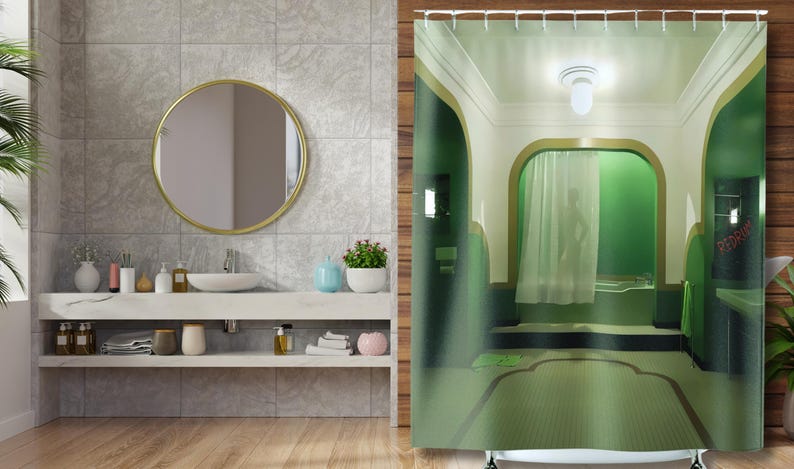 The Shining Room 237 Shower Curtain: Horror Movie Bathroom Decor - Etsy