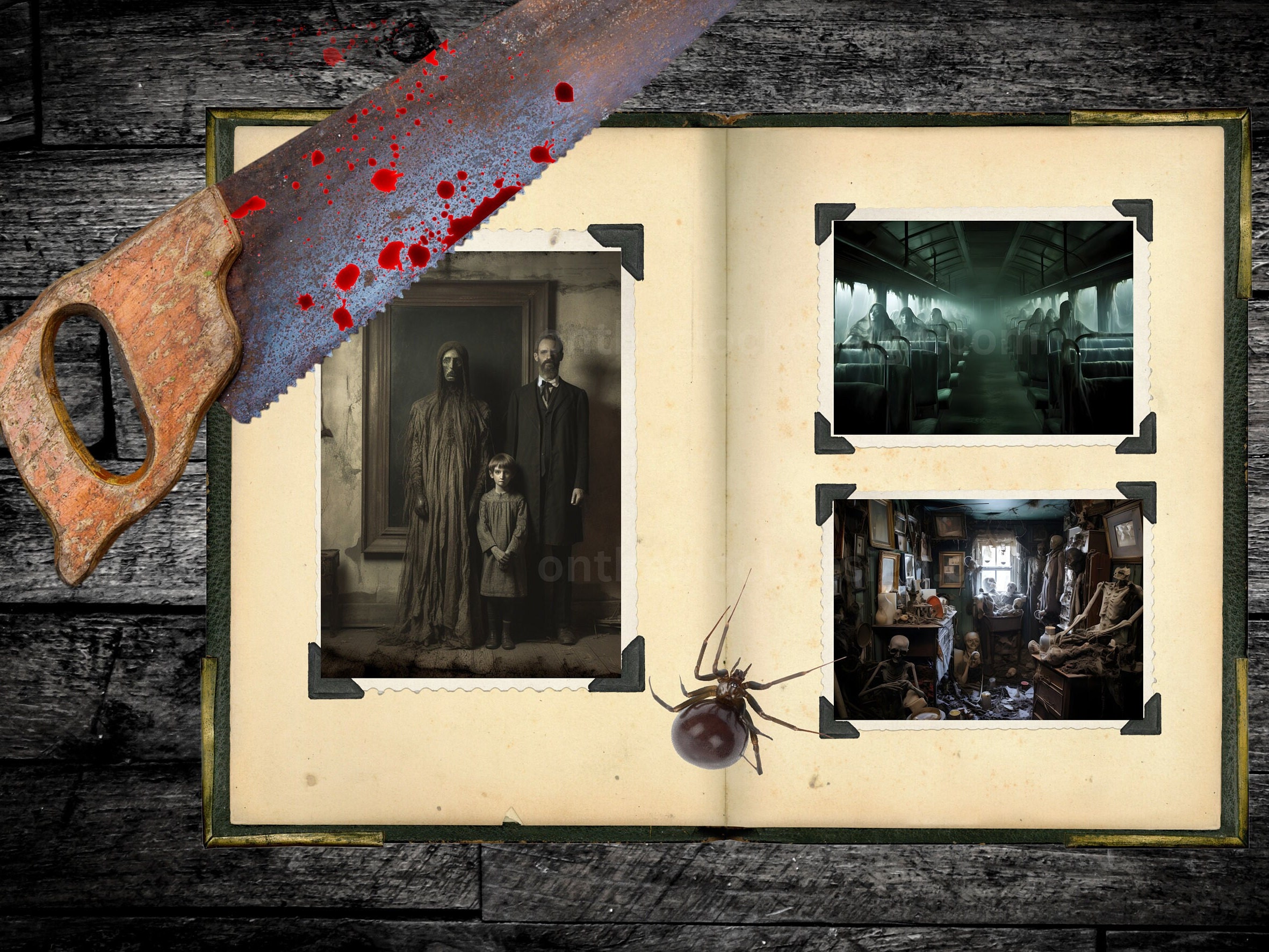 PRINTABLE Creepy Vintage Ghost Photos 10 Print Bundle Scary Halloween ...