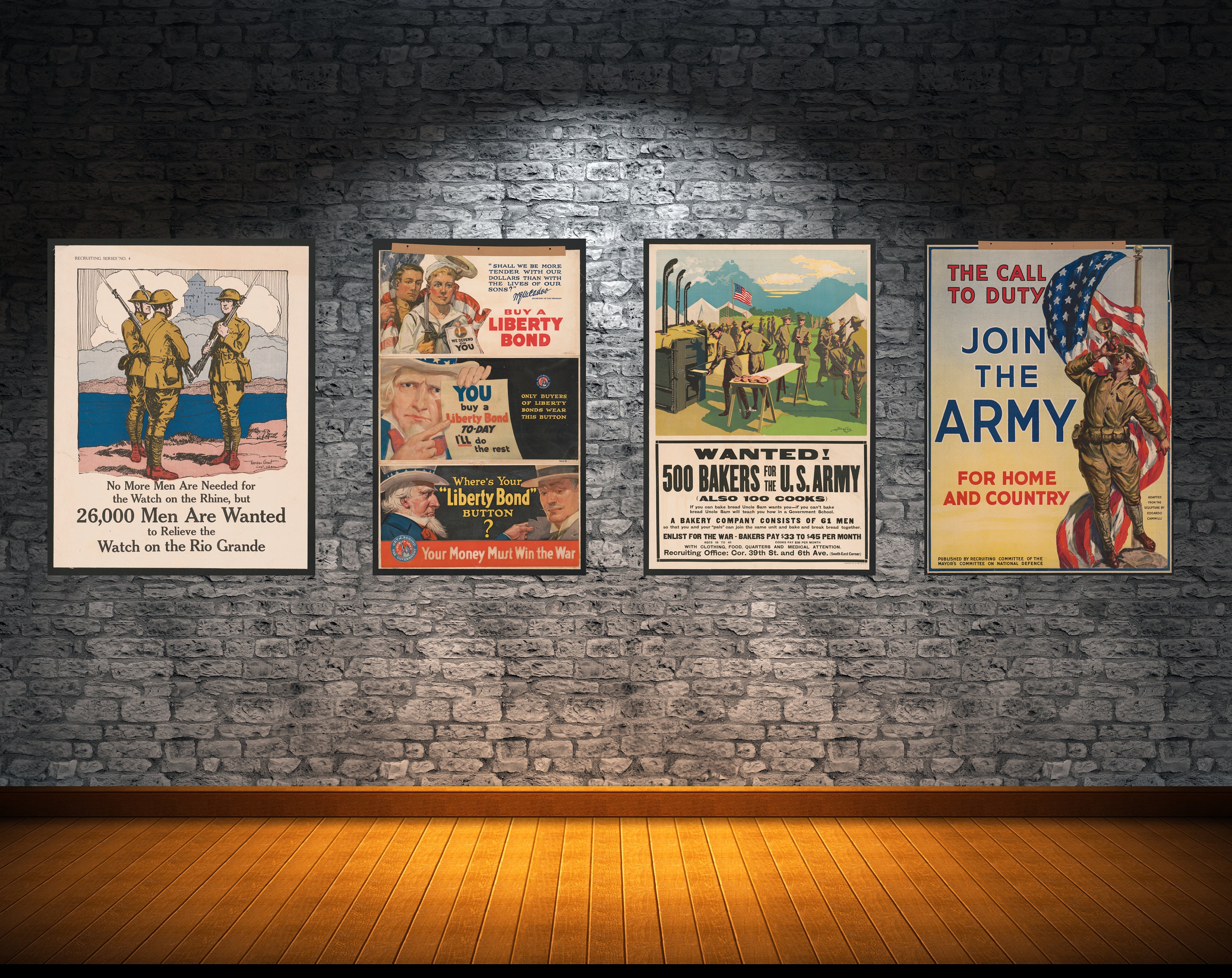 PRINTABLE Vintage Military Recruitment Posters Digital File Download ...