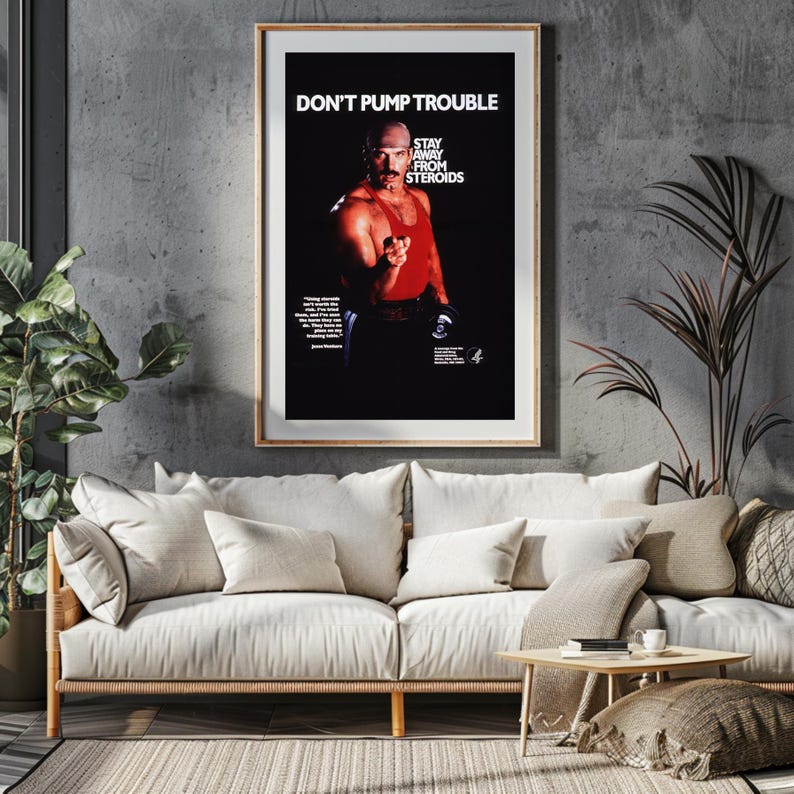 Jessie Ventura Anti-steroids Poster | Motivational Gym Art - Etsy