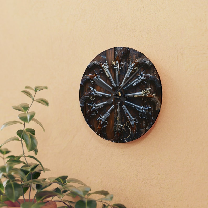 John Wick Flintlock Clock: Iconic Movie-inspired Wall Art - Etsy