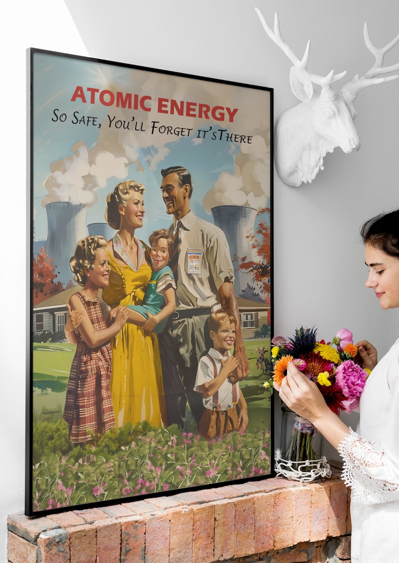 Fallout New Vegas Poster | Fall Out Retro 1950's Wall Art | Cold War ...