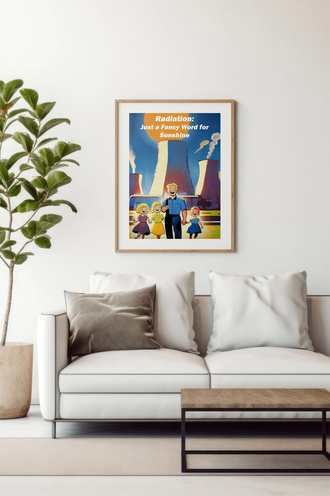 Fallout Nuclear Propaganda Poster, Customizable Vintage Wall Art, Retro ...