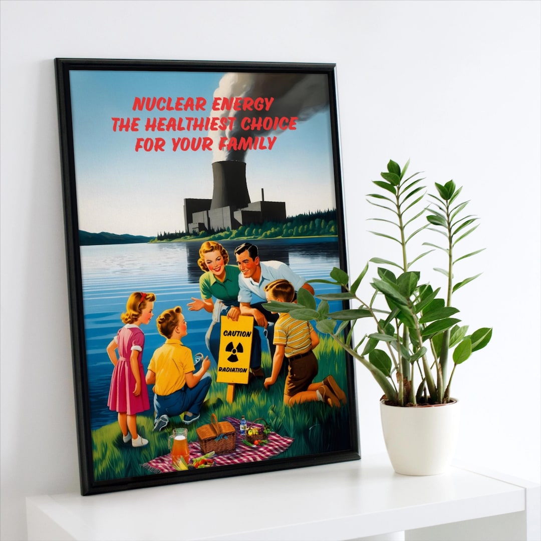 Fallout Nuclear Propaganda Poster | Retro Radiation Safety Wall Art ...