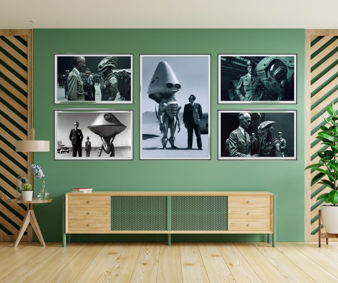 Sci-fi Alien Encounter Print Bundle - PRINTABLE Instant Download ...