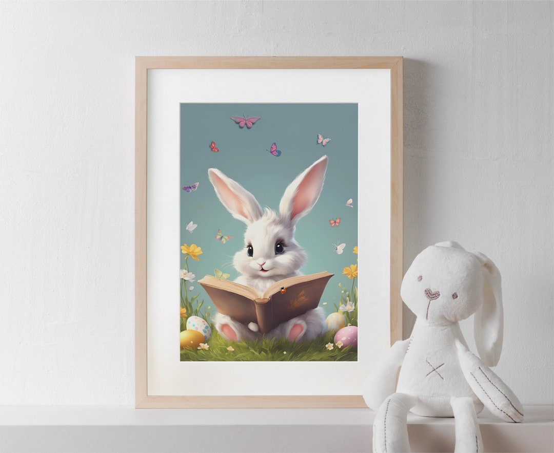 PRINTABLE Adorable Easter Bunny Storytime Rabbit Digital Download ...