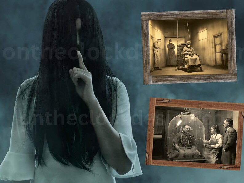 PRINTABLE Creepy Vintage Ghost Photos 10 Print Bundle Abandoned Asylum ...