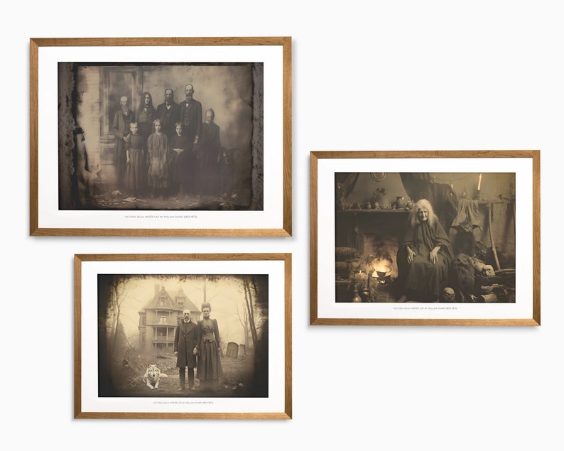 Vintage Creepy Family Portraits: Macabre Gothic Decor (digital Download ...