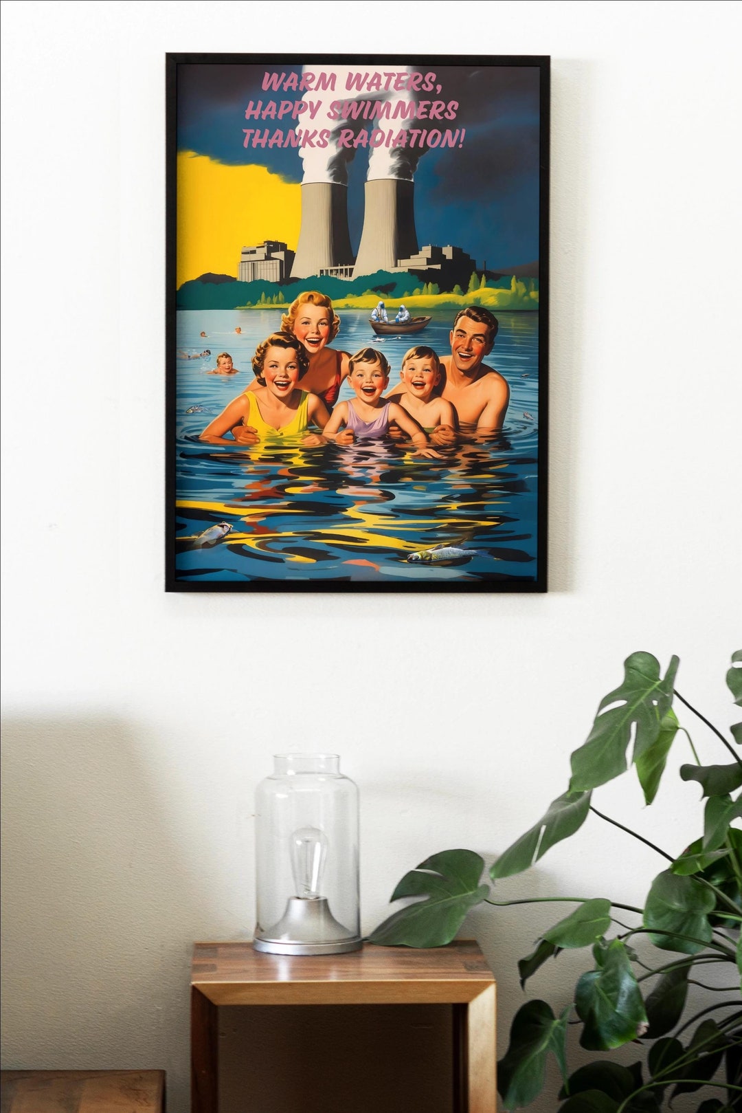 Fallout Nuclear Power Poster Mid-century Retro Radiation Propaganda ...