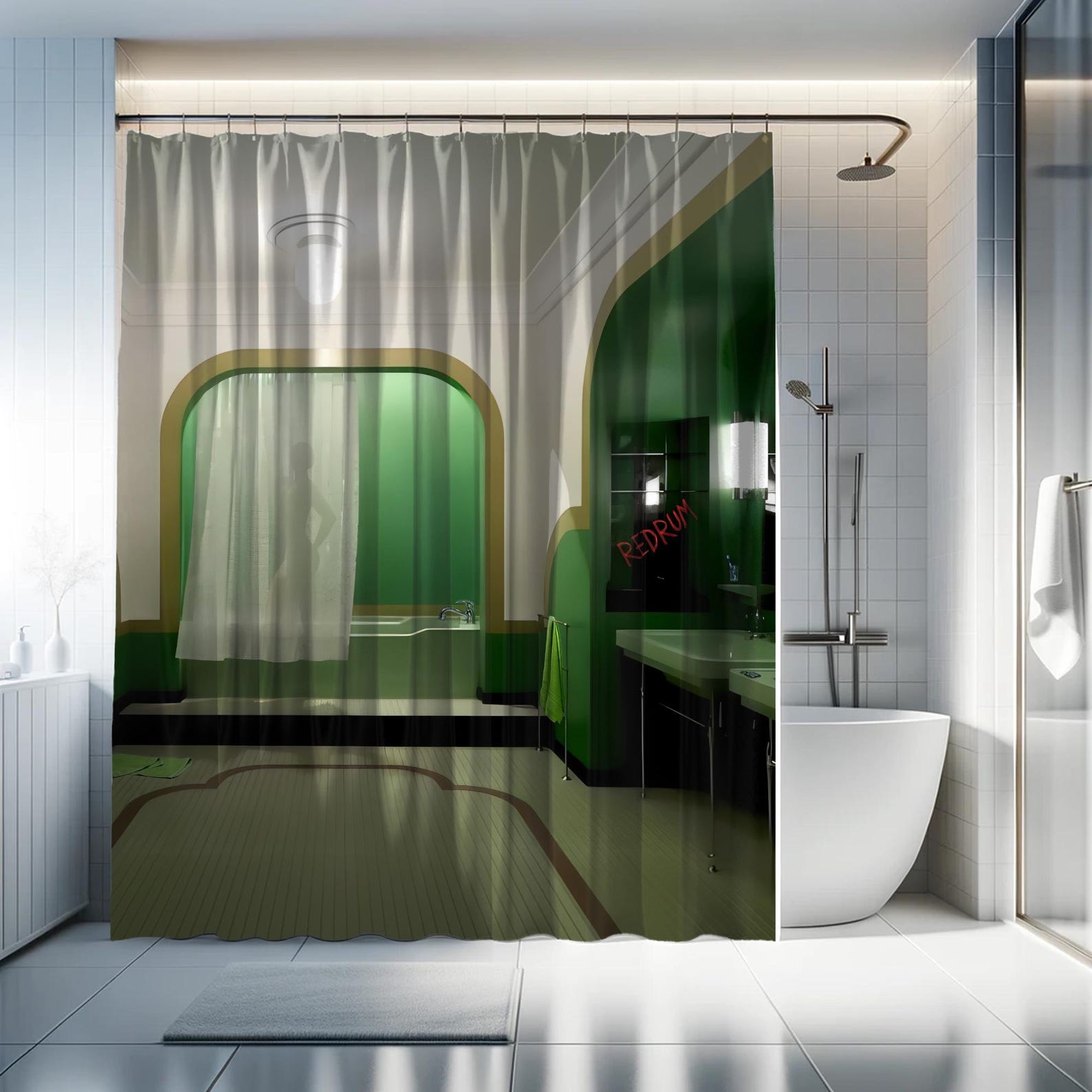 The Shining Room 237 Shower Curtain: Horror Movie Bathroom Decor - Etsy