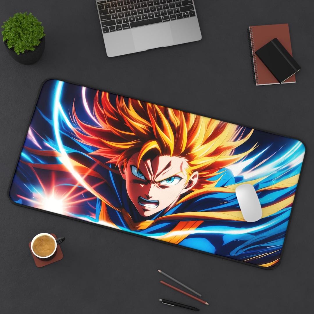 Anime Figure Desk Mat- Pad | Large Gaming Mousepad | Anti-slip Neoprene ...