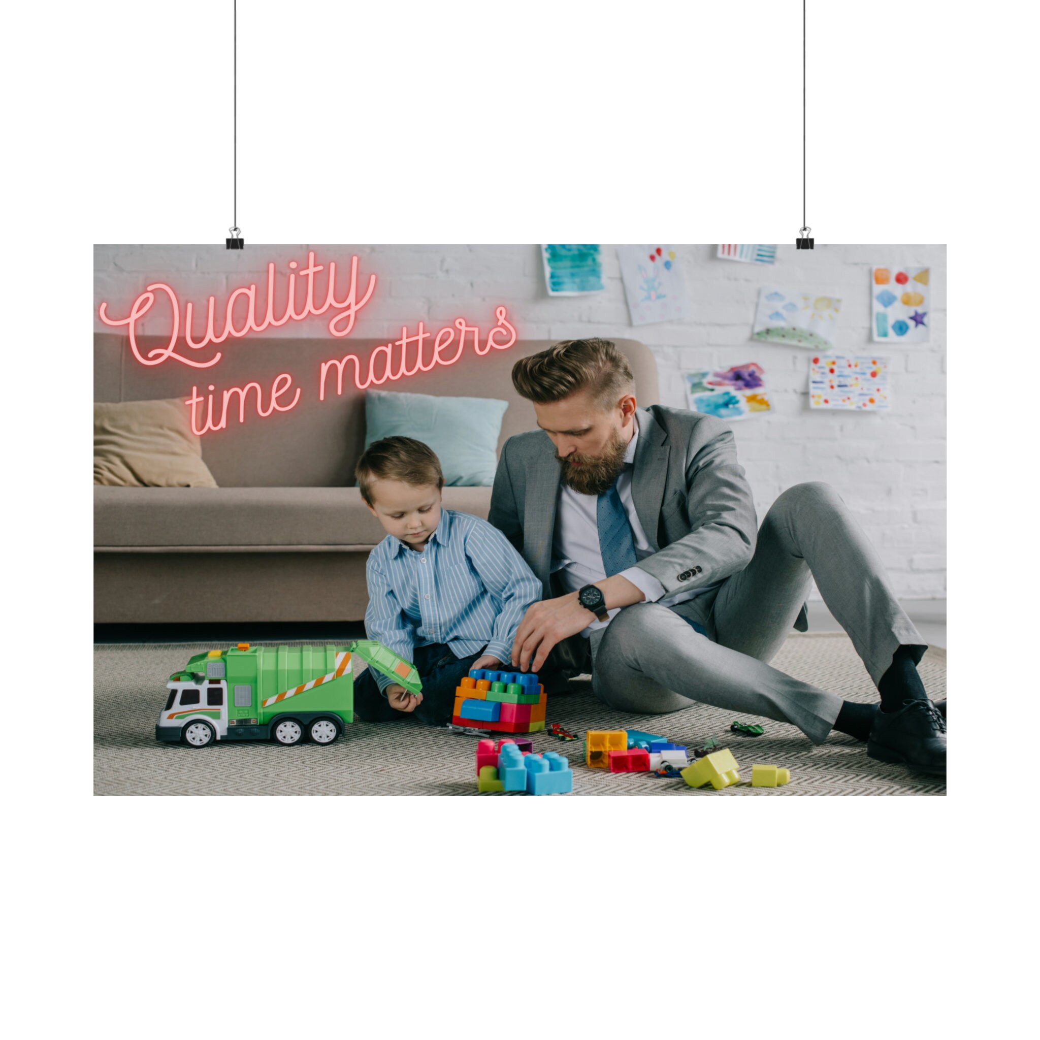 Human Resources HR Motivational Poster Quality Time Matters - Etsy