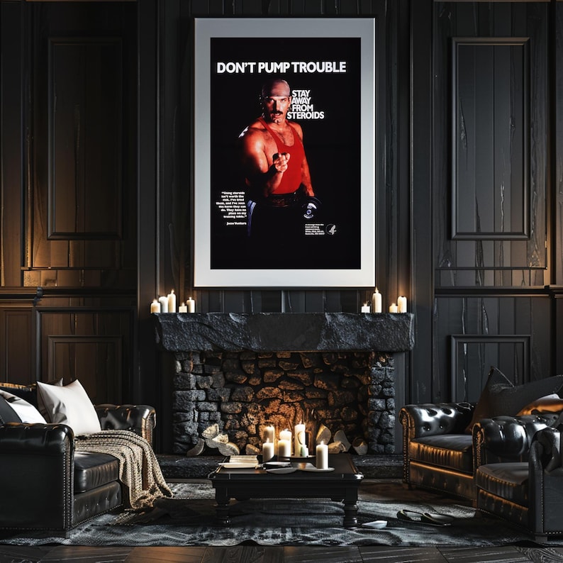 Jessie Ventura Anti-steroids Poster | Motivational Gym Art - Etsy