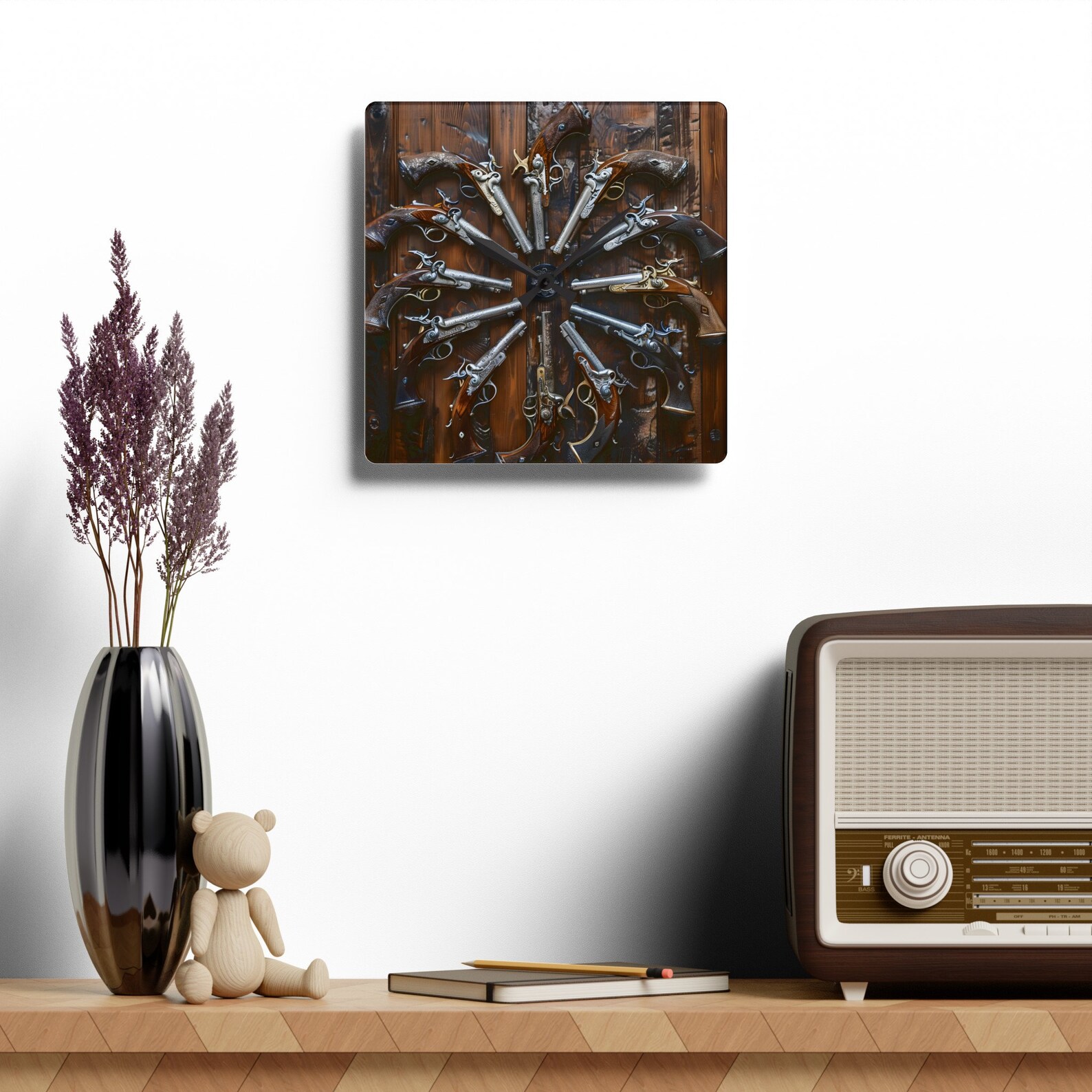 John Wick Flintlock Clock: Iconic Movie-inspired Wall Art - Etsy