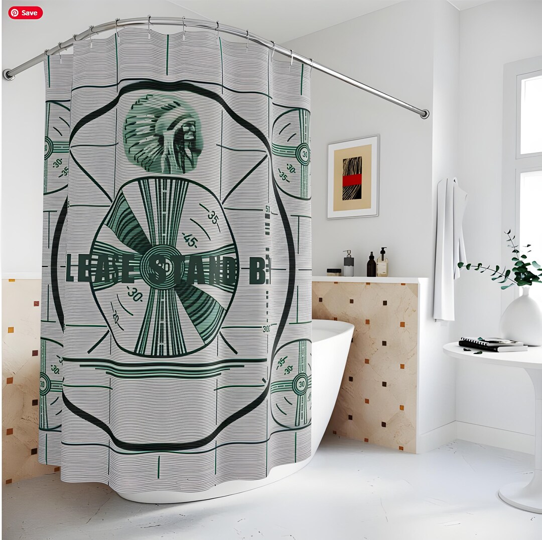 Fallout New Vegas Game Shower Curtain - Please Stand by Iconic TV ...