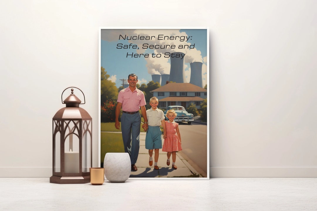 Fallout Propaganda Poster | Retro Atomic Age Family | Pro-nuclear ...