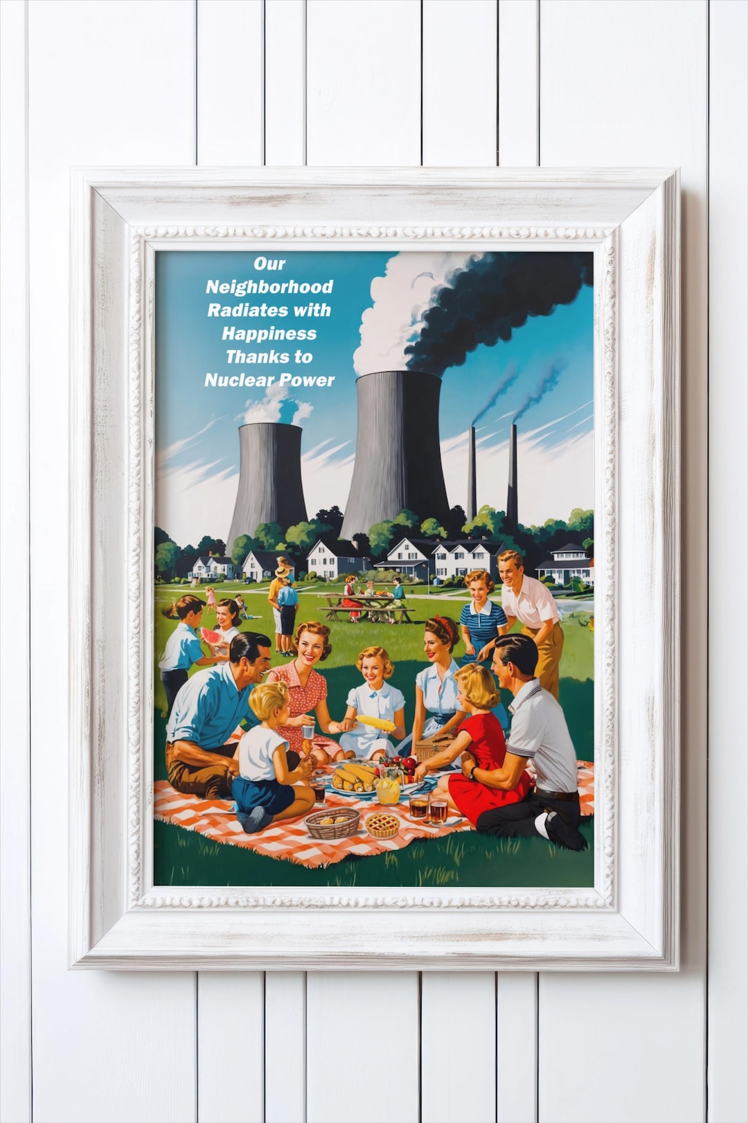 Fallout New Vegas Nuclear Family Propaganda Poster, Atomic Energy Wall ...