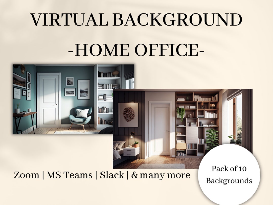 Home Office Background | Virtual Background | Zoom Background | Teams ...