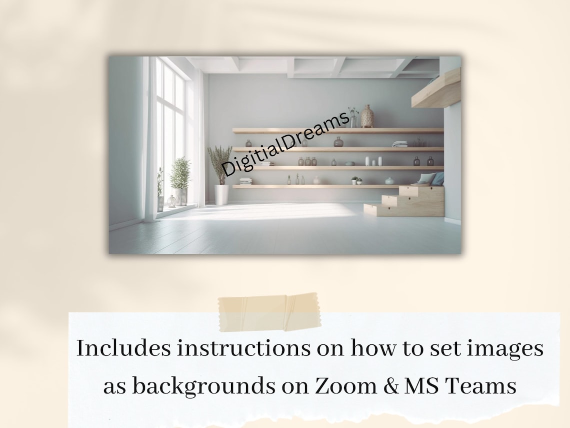 Shelves Background Virtual Background Zoom Background - Etsy