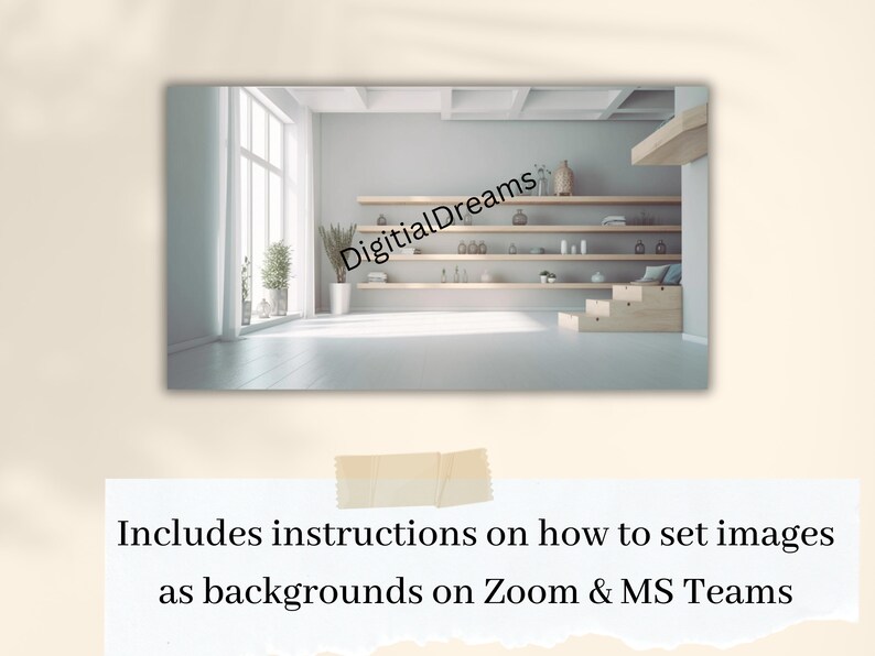 Shelves Background | Virtual Background | Zoom Background | Teams ...