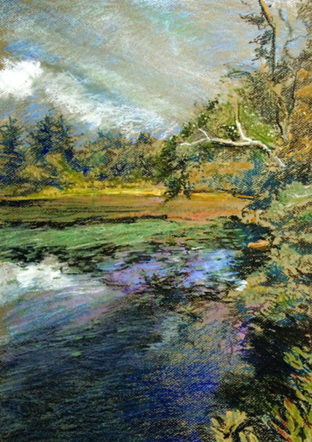 New Hampshire Pond, 5" X 7" Frameable Note Card - Etsy