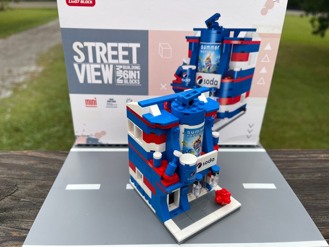 Soda Shop pepsi Theme Mini Building Blocks 256 Piece Set - Etsy